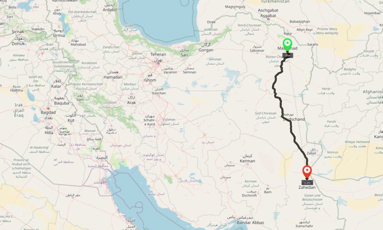 Zahedan Map Sistan And Baluchestan, Province Of Iran, With Its